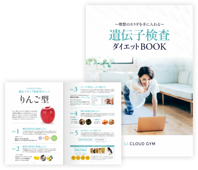 CLOUD GYM、「遺伝子検査ダイエットBOOK」を公開。自分の遺伝子タイプを元にダイエットの超個別最適化を推進 | ニコニコニュース
