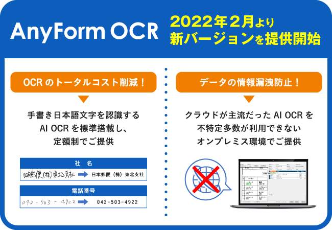 ハンモック、AI OCRが定額料金で利用できる「AnyForm OCR」の新バージョンを2022年2月より提供開始 | ニコニコニュース