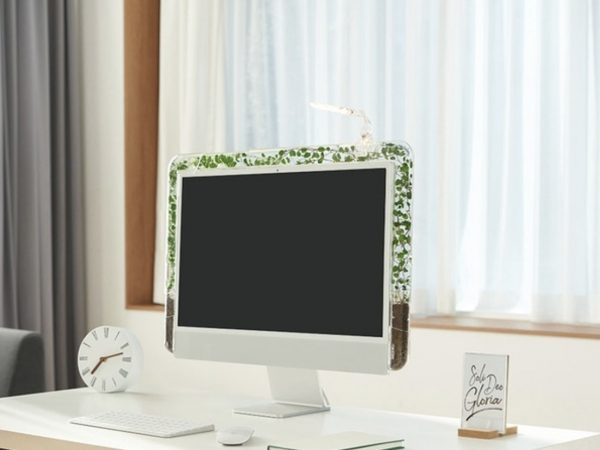 デスクトップ作業に緑の癒やしを！ モニター端に蔦を這わせる「MONITREE」がユニーク | ニコニコニュース