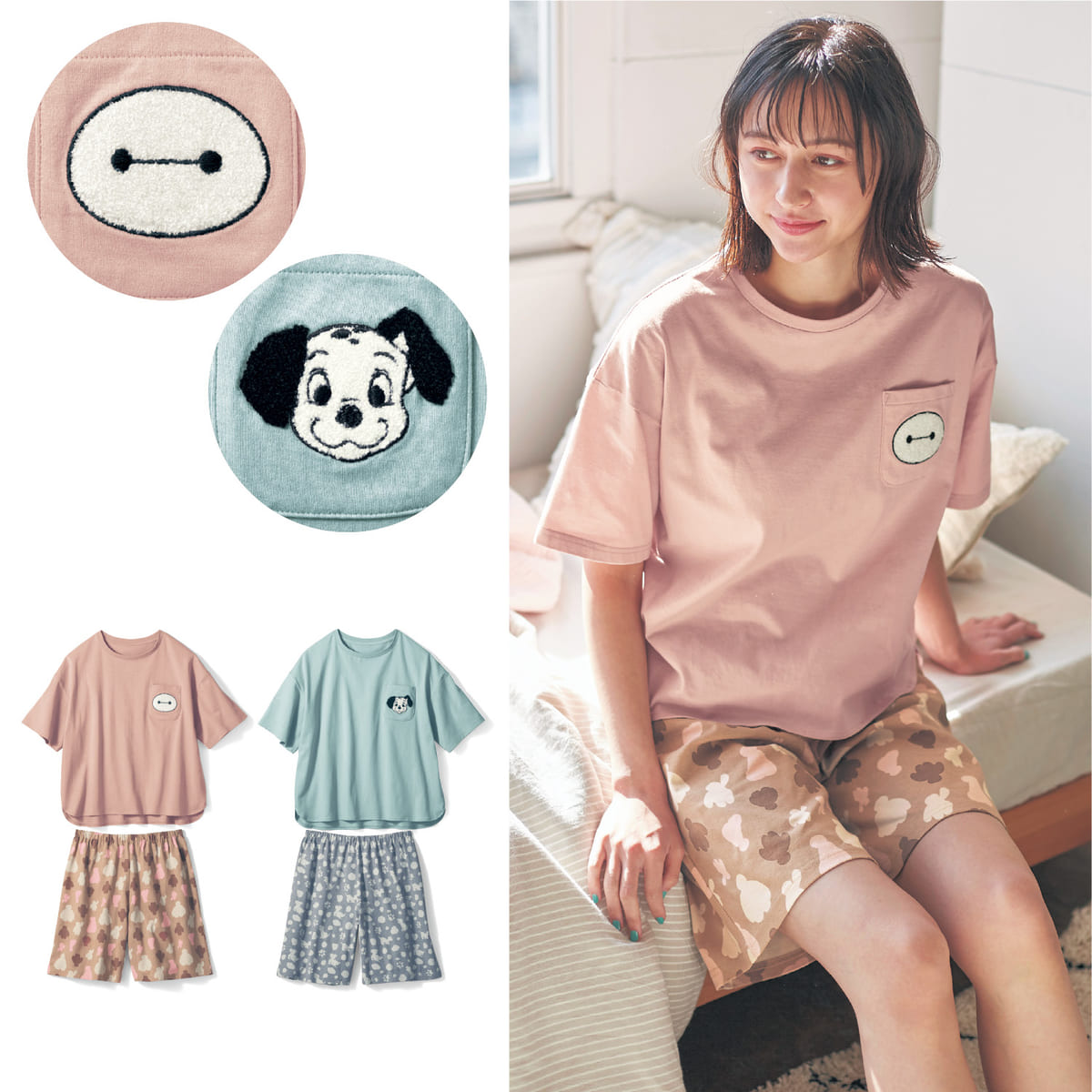 ゆったり着れる「ベイマックス」と『101匹わんちゃん』！ベルメゾン ディズニー「サガラ刺繍パジャマ」 | ニコニコニュース