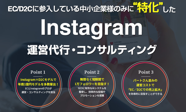 中小EC・D2C企業限定のインスタグラム運営代行・コンサルティングサービス拡大を開始 | ニコニコニュース