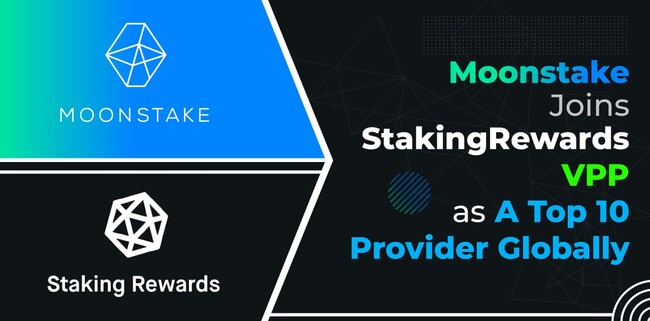 MoonstakeがStakingRewardsのVerified Provider | ニコニコニュース