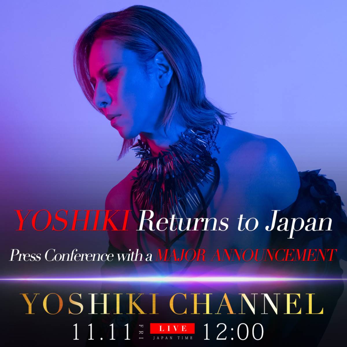 YOSHIKIが緊急帰国、重大発表会見開催へ「この決断を理解してくれることを願ってる」 | ニコニコニュース