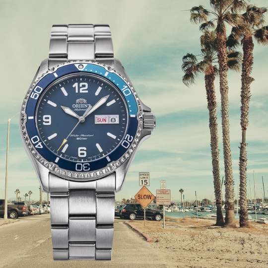 ダイバーデザイン「Orient Mako」の新作は文字板にアラビア数字を配したカジュアル顔 | ニコニコニュース