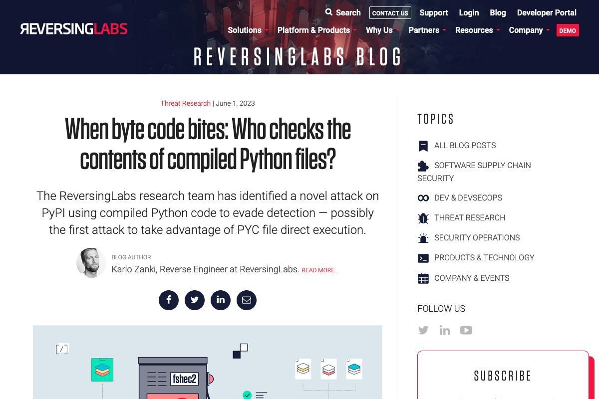 悪意あるPython コードを用いたPyPIに対する新しい攻撃、発覚 | ニコニコニュース