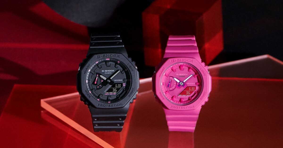 G-SHOCK、八角形ベゼル「GA-2100」「GMA-S2100」に新色のブラックとピンク | ニコニコニュース