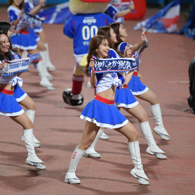 横浜F・マリノスオフィシャルチアリーダーズ Tricolore Mermaids Cheer Stage vol.12 | ニコニコニュース