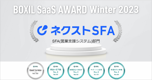 営業管理/MAツールのネクストSFAが「BOXIL SaaS AWARD Winter | ニコニコニュース