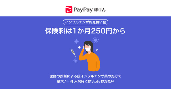 【PayPayほけん】「インフルエンザお見舞い金」の今シーズンにおける加入件数が提供開始から約2カ月で3万件を突破 | ニコニコニュース