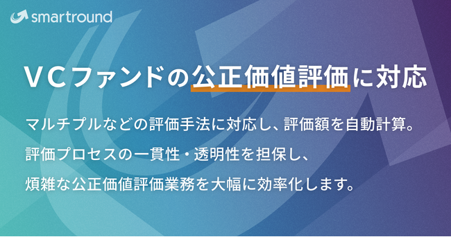 smartround、VCファンドの公正価値評価に対応。 | ニコニコニュース