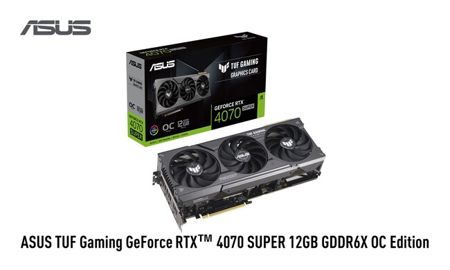 ASUSのゲーミングシリーズTUF Gamingより、NVIDIA(R) GeForce RTX(TM) 4070 | ニコニコニュース