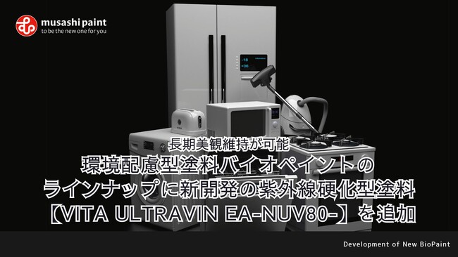 長期美観維持が可能、環境配慮型塗料バイオペイントのラインナップに新開発の紫外線硬化型塗料【VITA ULTRAVIN | ニコニコニュース