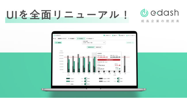 CO2排出量可視化クラウドサービス「e-dash」がUIを全面リニューアル | ニコニコニュース