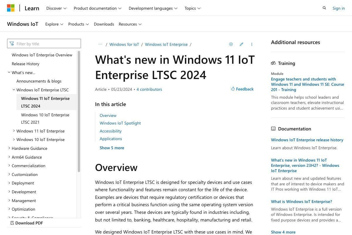 「Windows 11 IoT Enterprise LTSC 2024」のシステム要件公開、Microsoft | ニコニコニュース