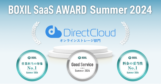 DirectCloudが「BOXIL SaaS AWARD Summer | ニコニコニュース