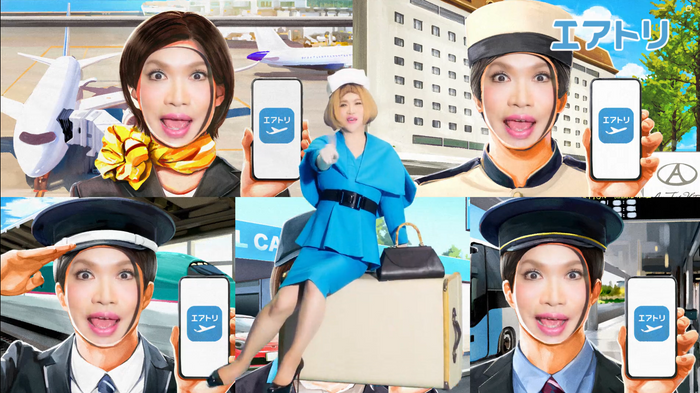 エアトリが「新CM完成発表会」を実施し新TV-CMを放映開始！イメージキャラクターIKKOさんが熱演する様々な「顔」が | ニコニコニュース