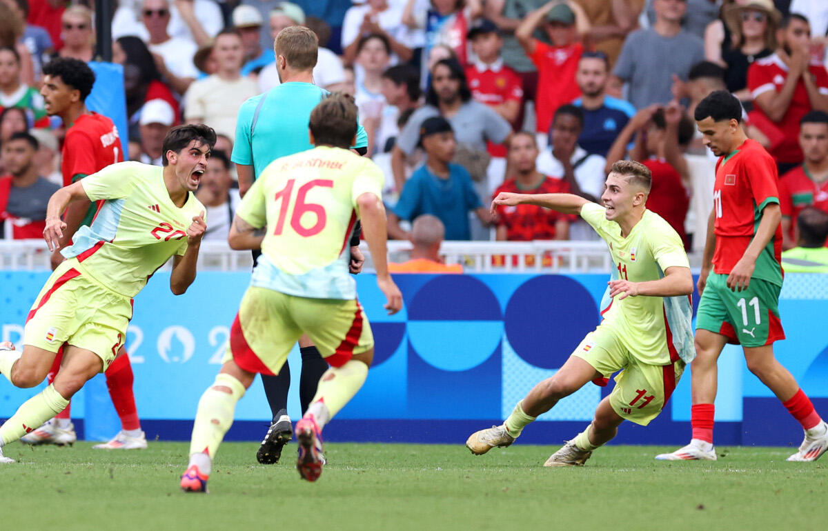 獅子奮迅フェルミンが1G1A、難敵モロッコに逆転勝利のスペインが2大会連続決勝進出【パリ五輪】 | ニコニコニュース