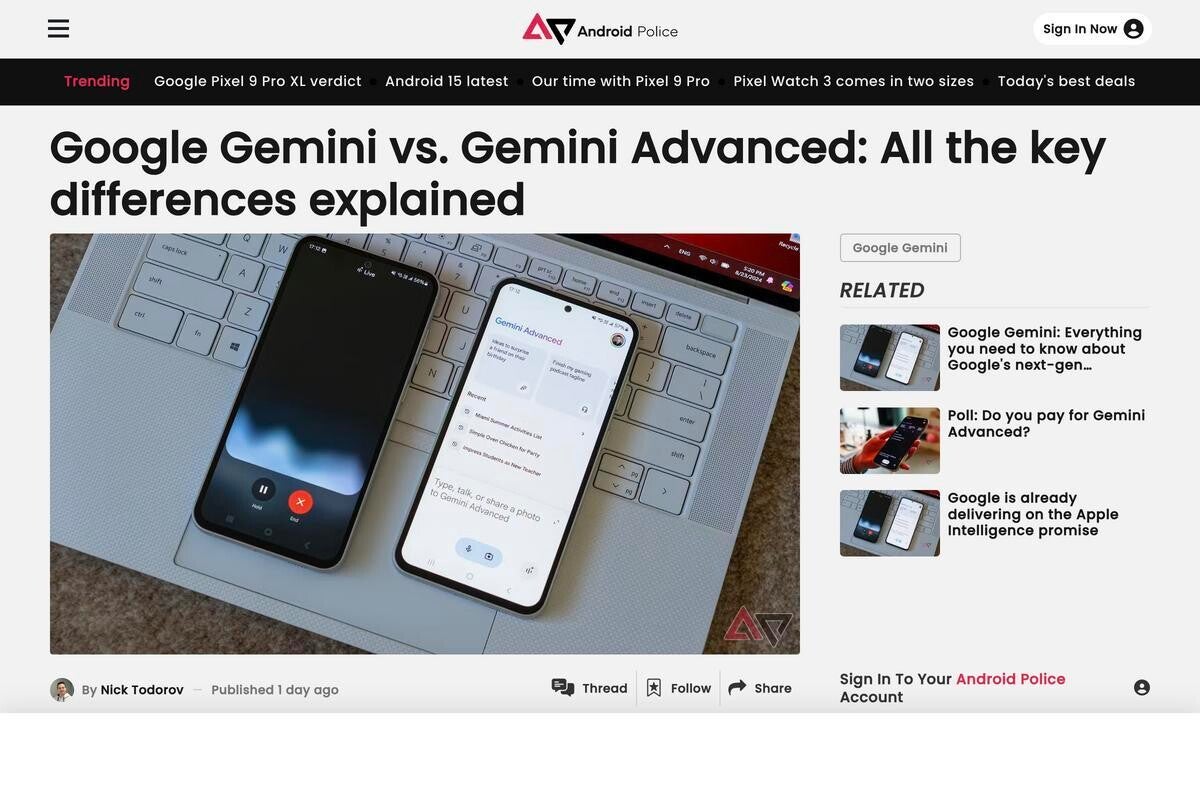 生成AI「Google Gemini」と「Gemini Advanced」における7つの違い | ニコニコニュース