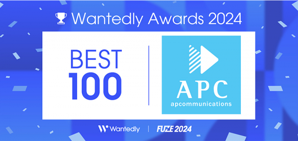 エーピーコミュニケーションズ、「Wantedly Awards 2024」ベスト100企業に選出 | ニコニコニュース