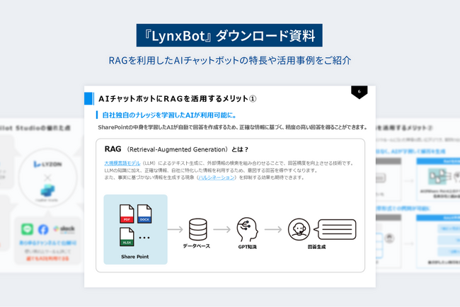 株式会社LYZON、AIチャットボットサービス『LynxBot』のダウンロード資料を10月8日に公開 | ニコニコニュース