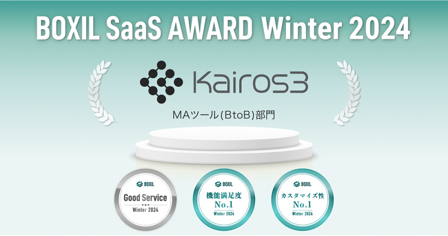 Kairos3、「BOXIL SaaS AWARD Winter | ニコニコニュース