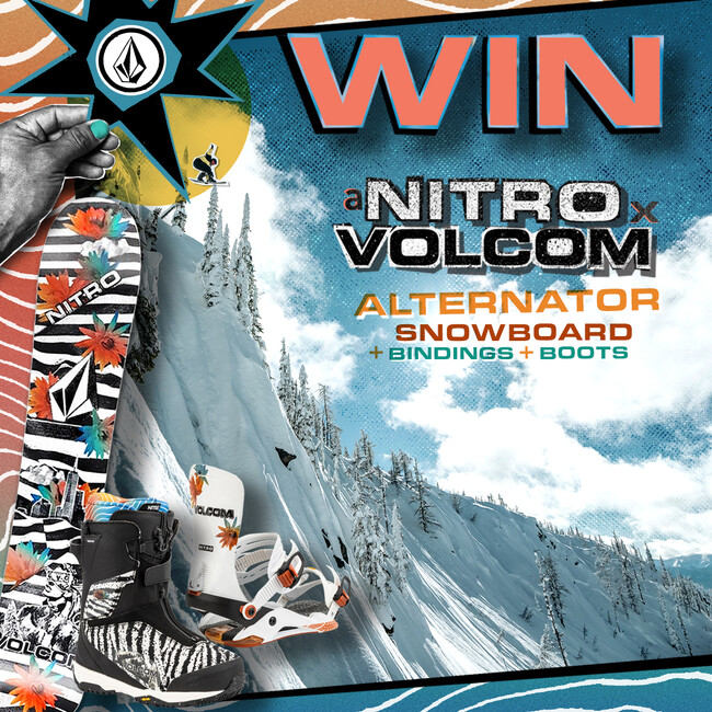 VOLCOM × NITRO の スノーボード3点セット を プレゼント！ | ニコニコニュース