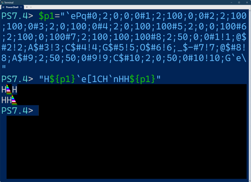 Windows Terminal Preview版でSixelグラフィックスを扱う | ニコニコニュース