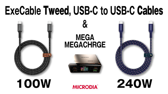 テクノロジーとスタイルの融合！MICRODIA製「ExeCable Tweed」シリーズのUSB-Cケーブル | ニコニコニュース