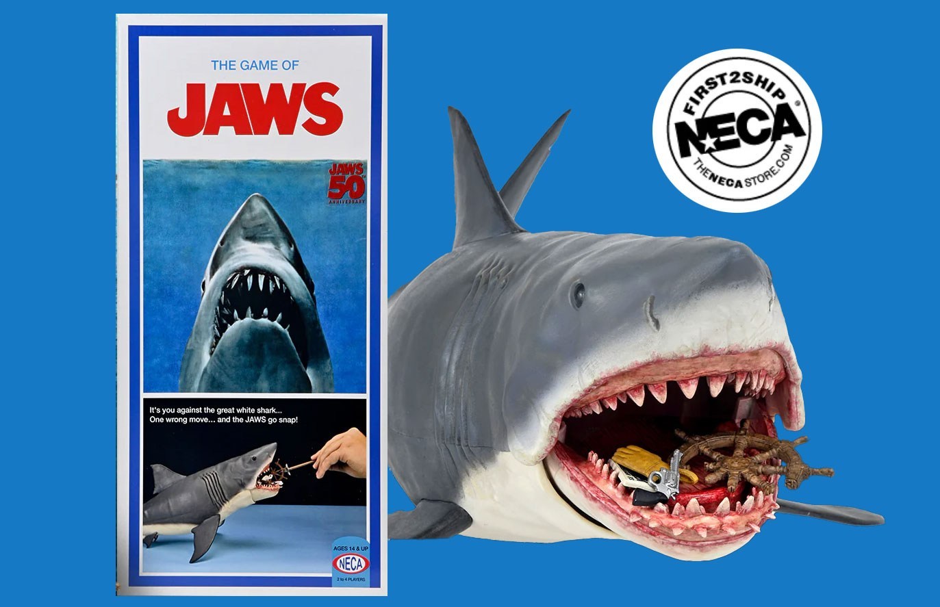 これは欲しい！映画「ジョーズ」50周年を記念して復刻版ゲームの予約販売開始！ | ニコニコニュース