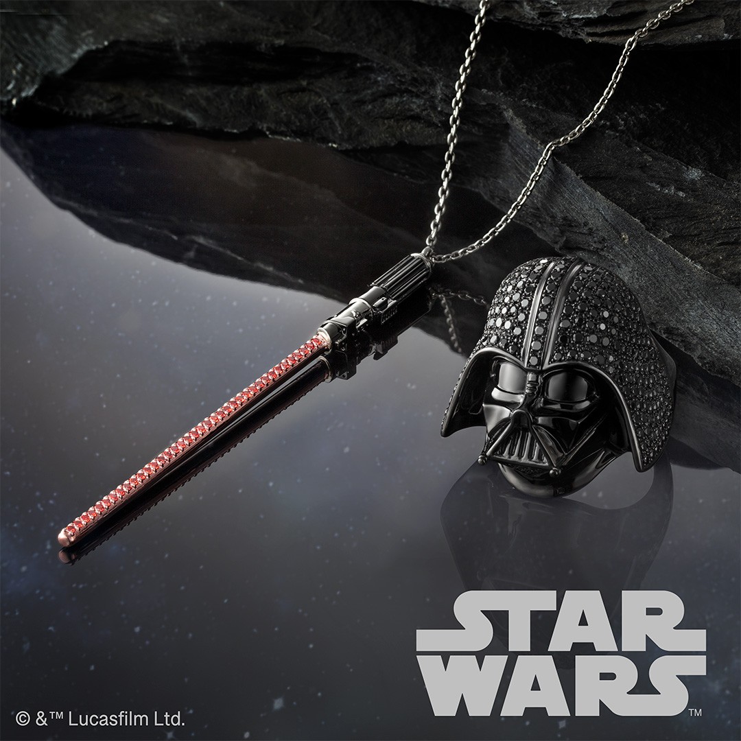 ブラックダイヤモンドが漆黒を表現！ケイウノ『スター・ウォーズ』コレクション「ダース・ベイダー」リング・ネックレス | ニコニコニュース