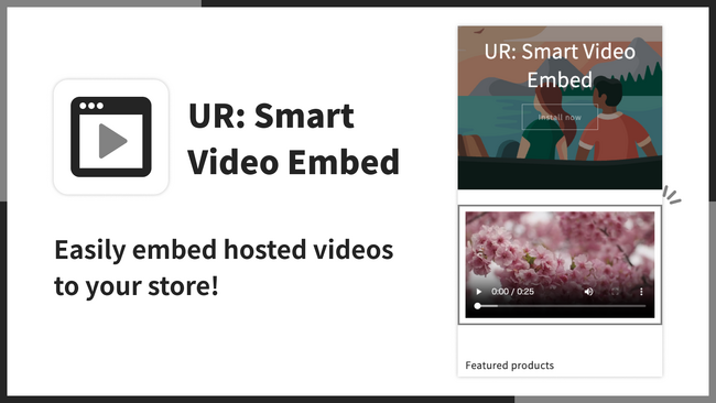 【海外向け】EC アプリ「UR: Smart Video Embed」を株式会社 UnReact がリリース | ニコニコニュース