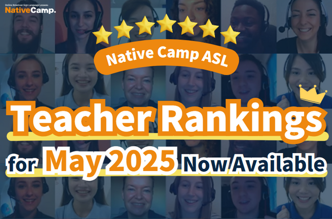 【NativeCamp ASL /アメリカ手話】Teacher Rankings for May 2025 Now | ニコニコニュース