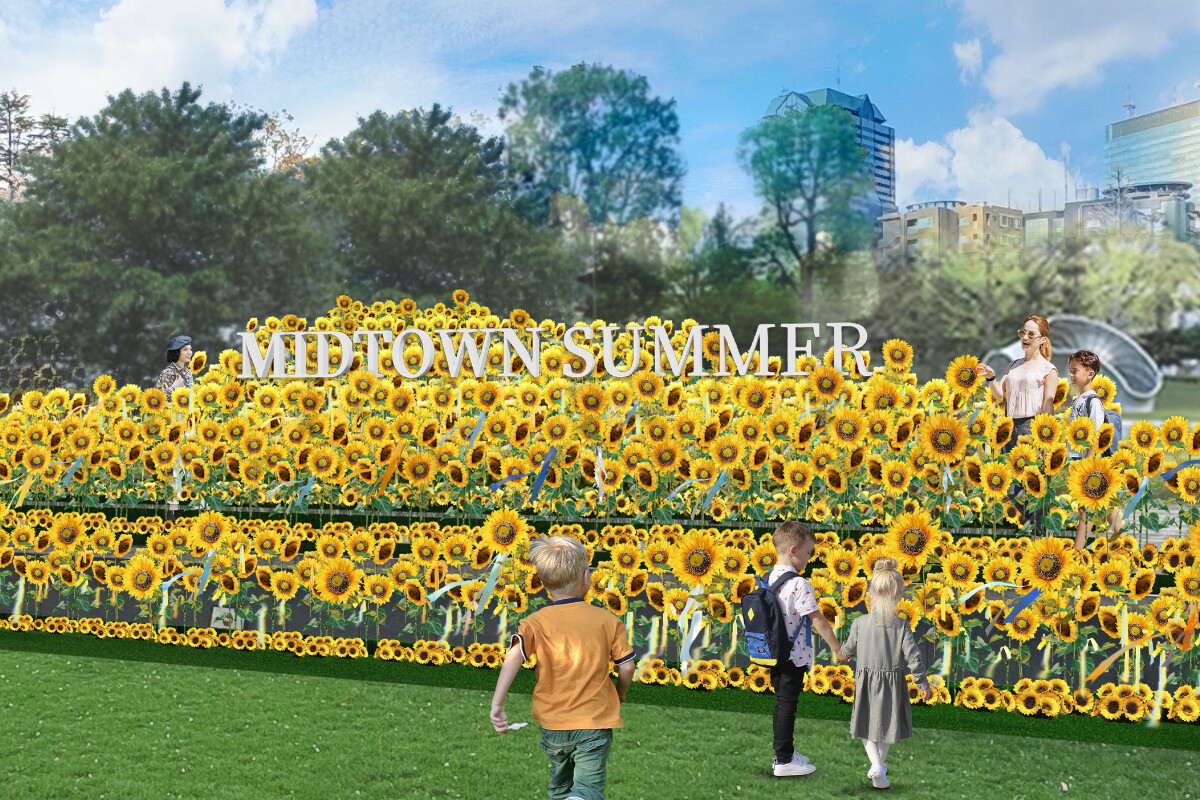ひまわり2,000本が咲き誇る! 風鈴、足水も‐東京ミッドタウンで「MIDTOWN SUMMER 2025」開催 | ニコニコニュース