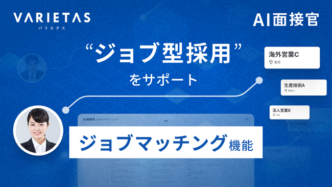 大手企業が続々導入 VARIETASの「AI面接官」に「ジョブマッチング機能」が新搭載 | ニコニコニュース