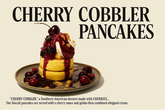 とろけるチェリーに、ひとめ惚れ。 チェリーパイをイメージした ≪Cherry cobbler | ニコニコニュース