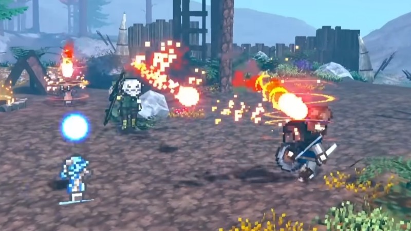 3Dの世界と2Dドットのキャラで壮大な冒険を描くオープンワールドRPG『EthrA』の第1弾トレイラーが公開。いよいよ | ニコニコニュース