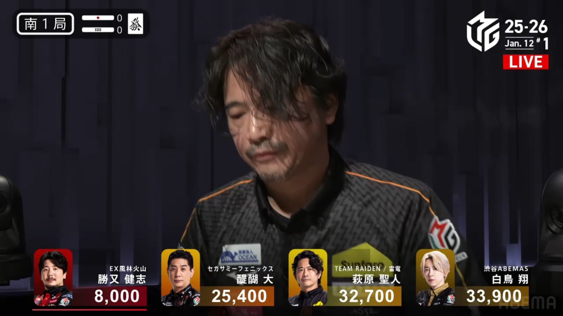 絶体絶命のはずが…萩原聖人がド終盤テンパイ、一発カウンターパンチの鮮烈場面「頼もしいぜハギー！」「これはお見事」／麻雀 | ニコニコニュース