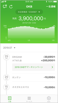 他行も含め資産管理できる「一生通帳 by Moneytree」も実装 フィノバレーがOKBアプリを開発支援 | ニコニコニュース