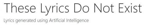 人工知能が作詞してくれる「These Lyrics Do Not Exist」 完成度はまだまだ微妙 | ニコニコニュース