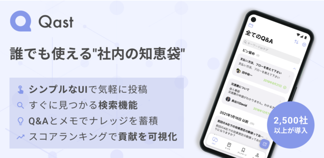 ナレッジ共有ツール「Qast」、iOS/Androidのスマホアプリをリリース！ | ニコニコニュース